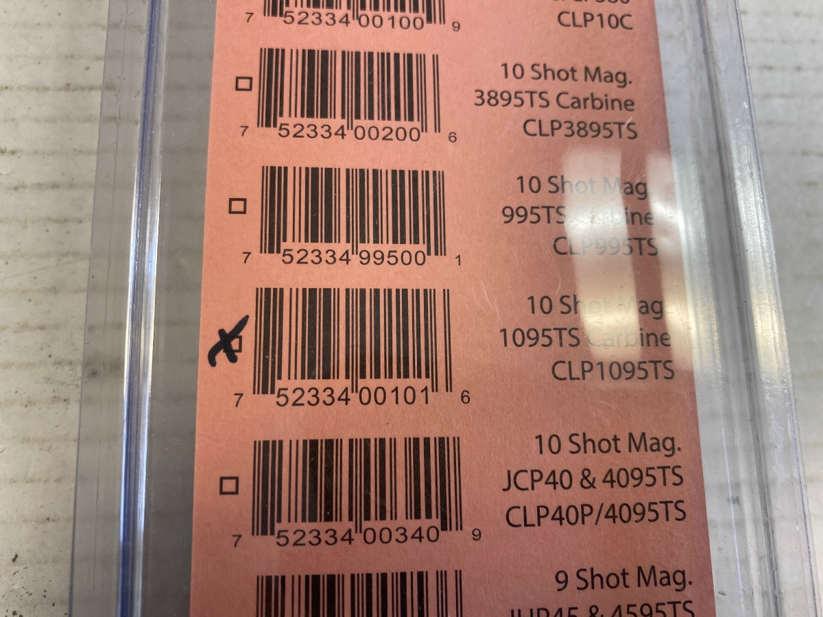 One Hi-Point Clp1095 Hi-Point 10mm Auto 10ts 10rd Magazine Black ...