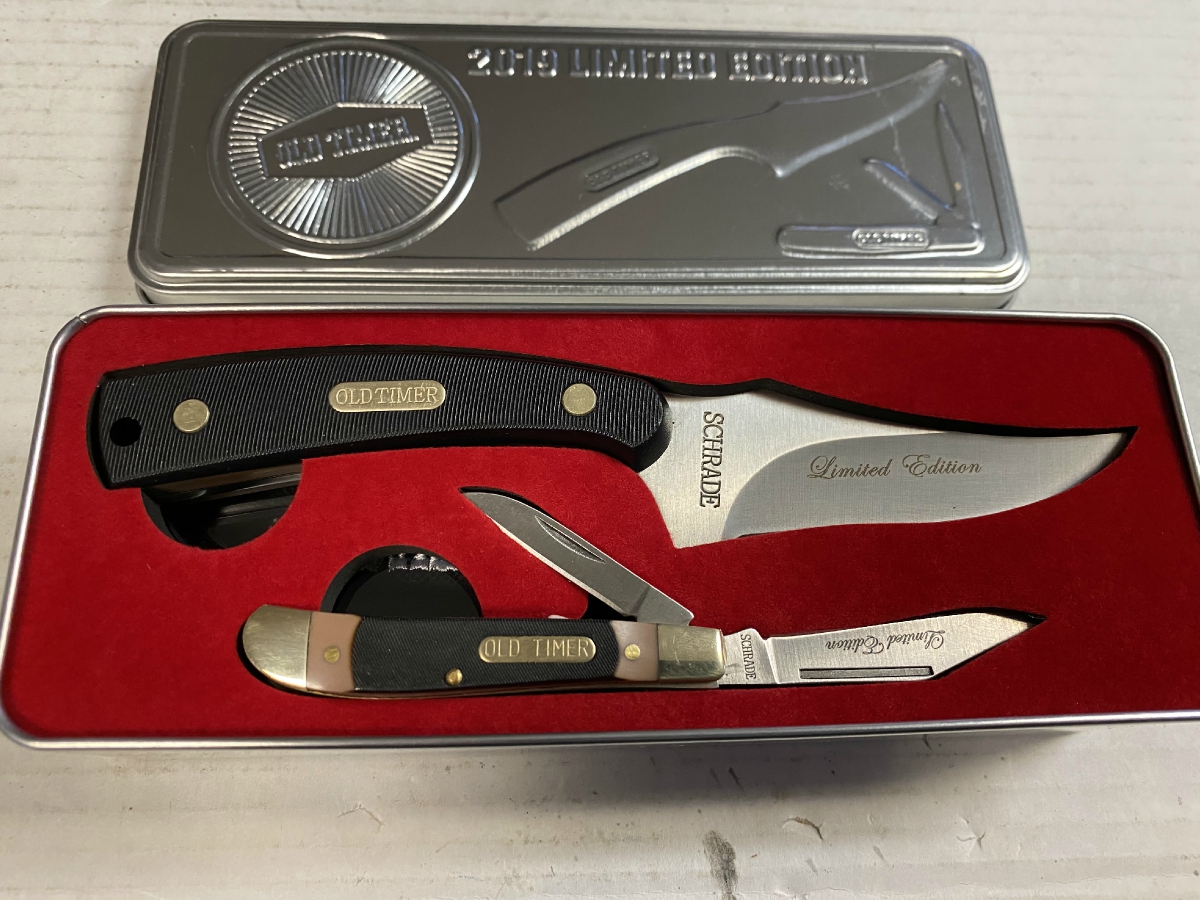 Schrade Old Timer Sharpfinger 152ot & 720t Combo Factory New - For Sale ...