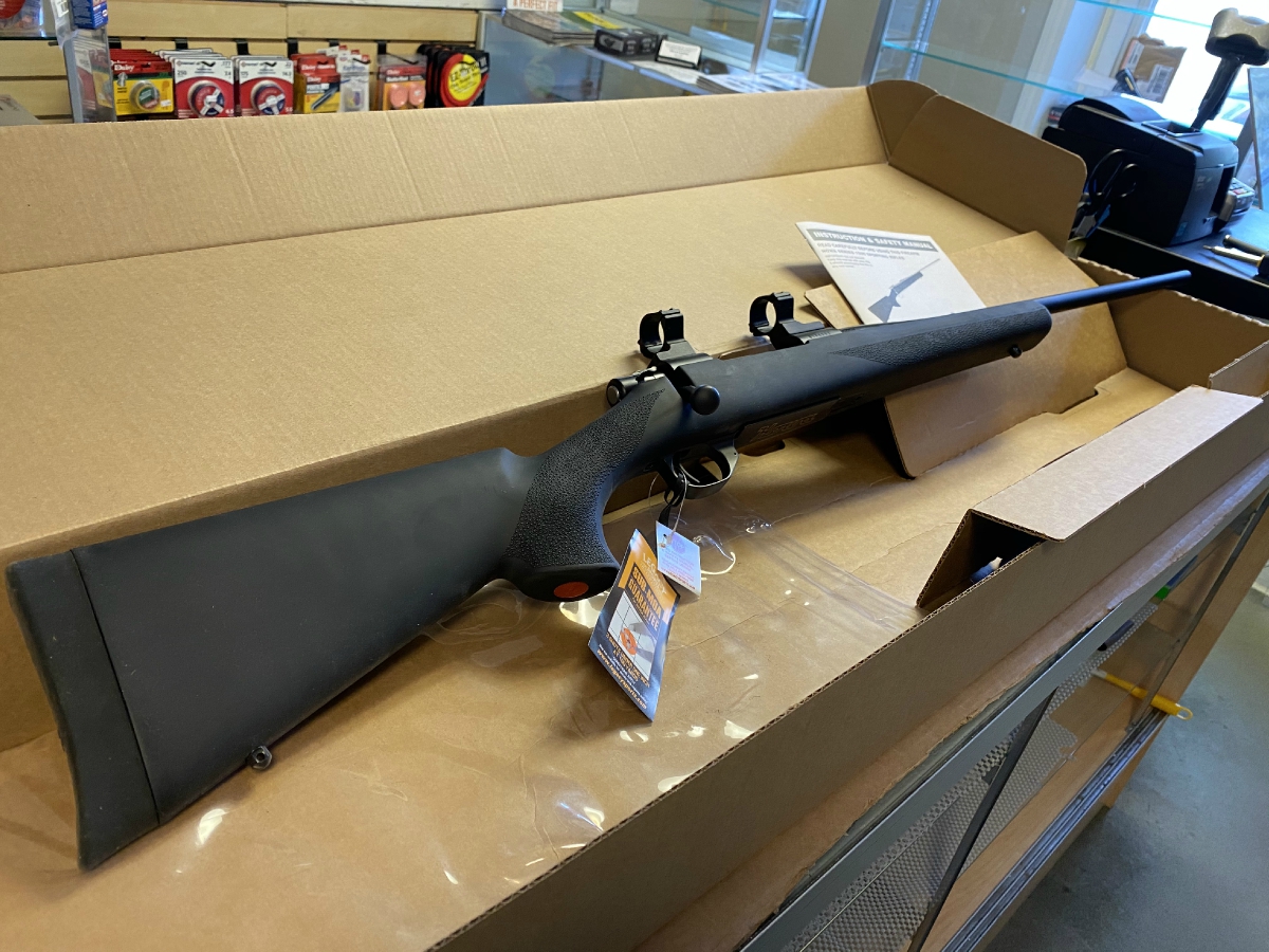 Howa 1500 Hogue 5+1 22 Inch Black Fixed Hogue Pillar-Bedded Overmolded ...