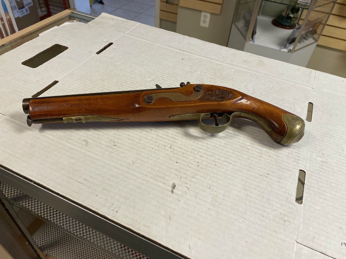 Ultra-Hi Black Powder Flint 69 Caliber Pistol 9 Inch Barrel Brass ...