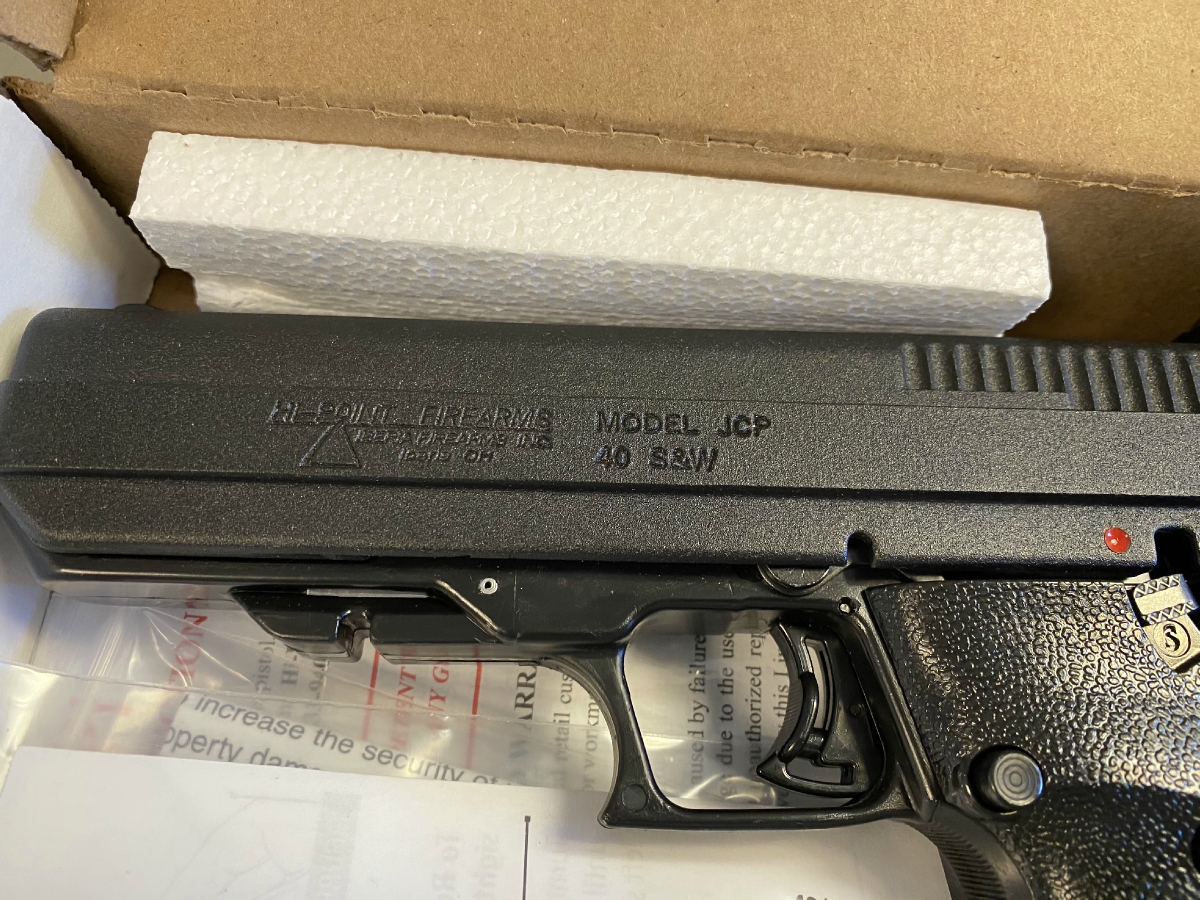 Hi Point 40 S&W Standard 4.50 Inch Barrel 10+1 Black Polymer Grip New ...