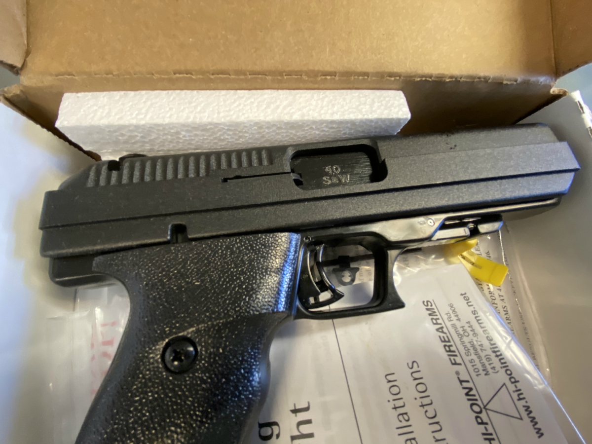 Hi Point 40 S&W Standard 4.50 Inch Barrel 10+1 Black Polymer Grip New ...