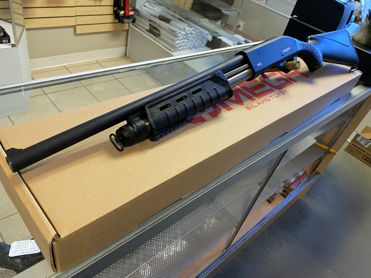 Omega Arms P12 Pump Action Shotgun 20.07 Barrel 3 Inch Chamber 4 Round ...