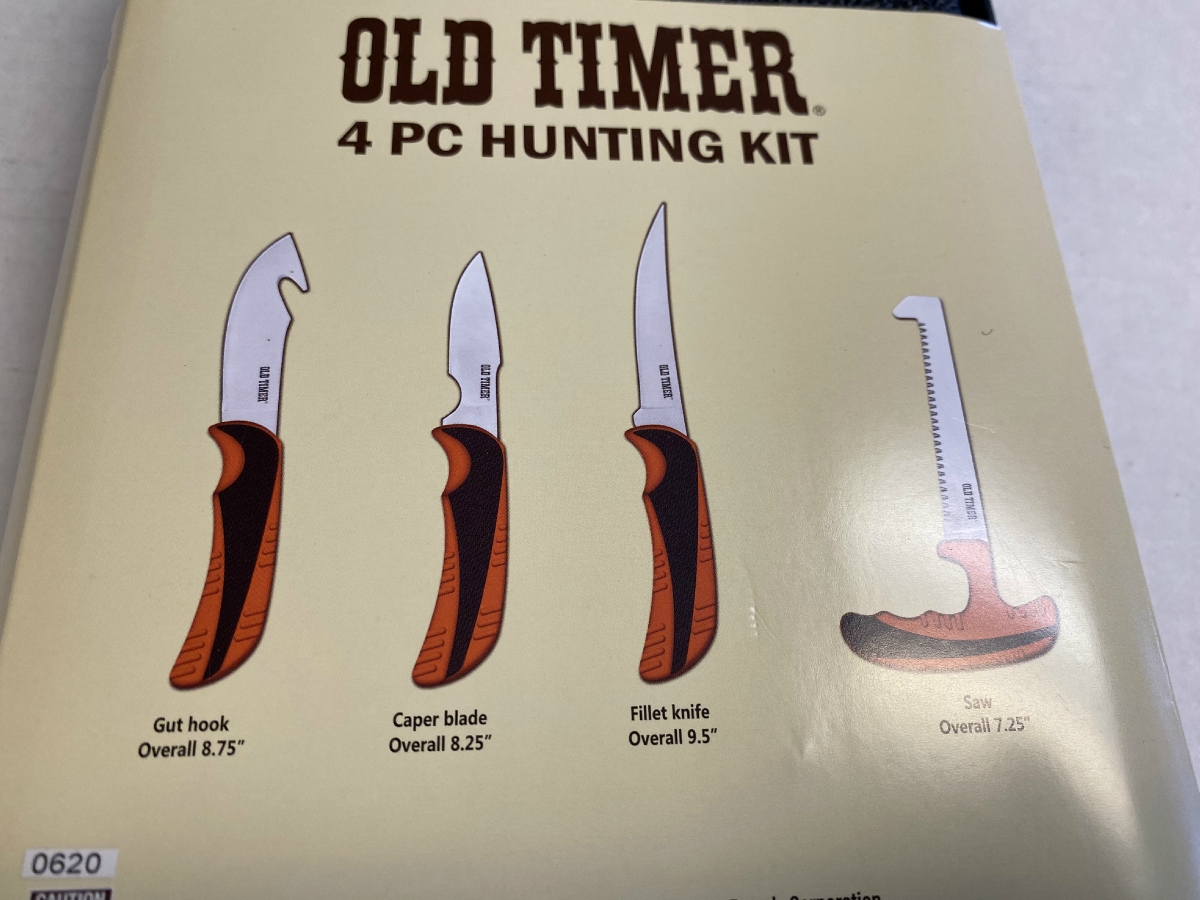 Bti Old Timer Blaze 4 Piece Knife Kit Molded Case New For Sale at ...