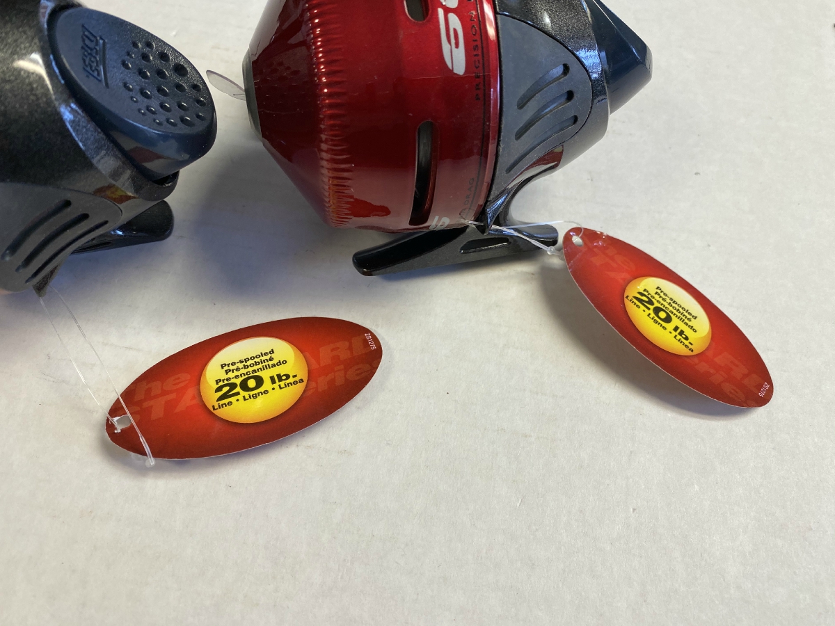 Two Zebco 606 Spin Cast Reels Pre Spooled With 20 Pound Line New For ...