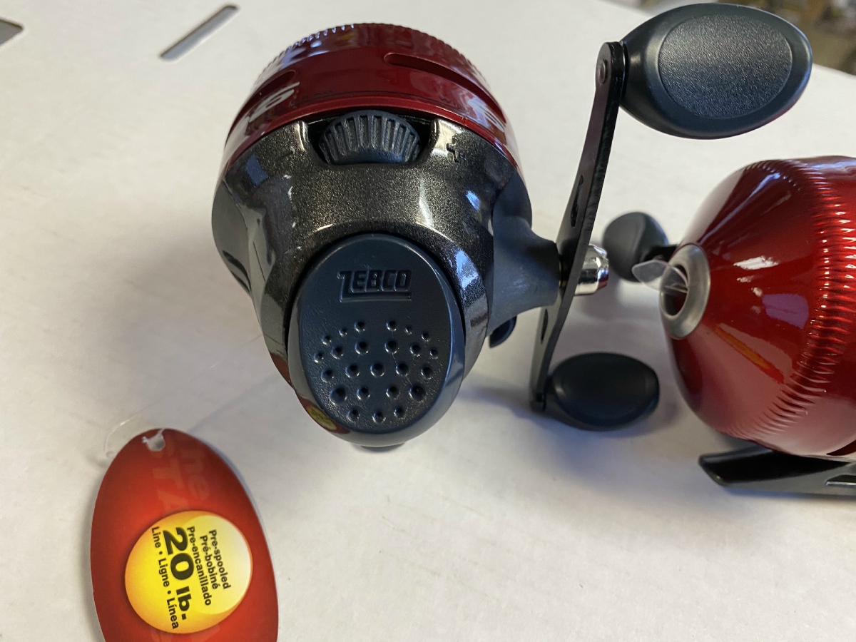 TWO ZEBCO 606 SPIN CAST REELS PRE SPOOLED WITH 20 POUND LINE NEW ...