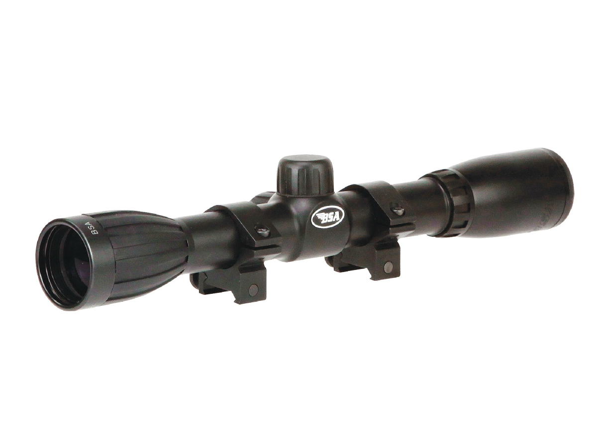 Bsa 22 Special Rimfire Rifle Scope 4x 32mm Duplex Reticle Matte With ...