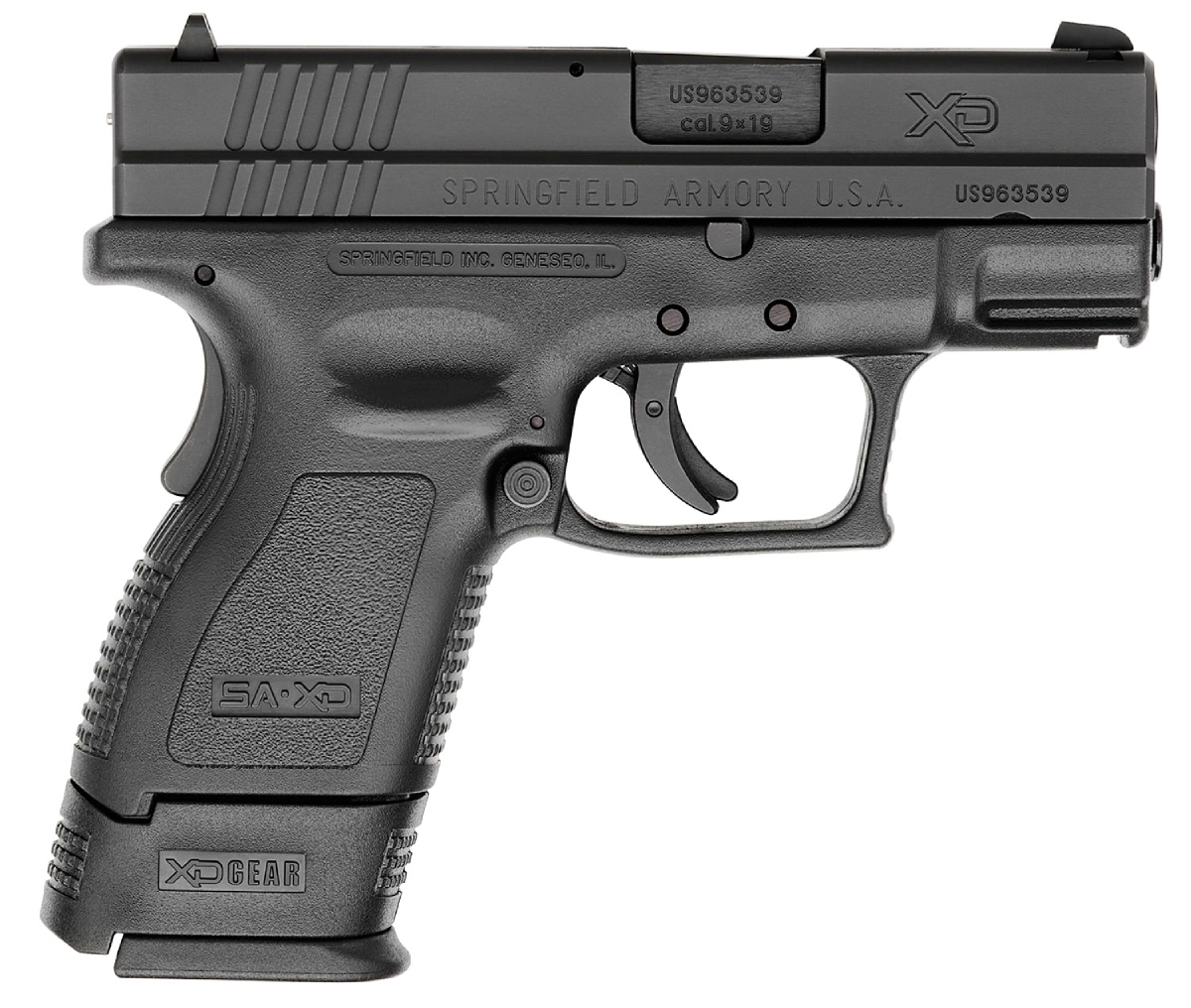 Springfield Model Xd9801 Xd Compact Essential Pkg Dao 3 Inch Barrel 10 ...