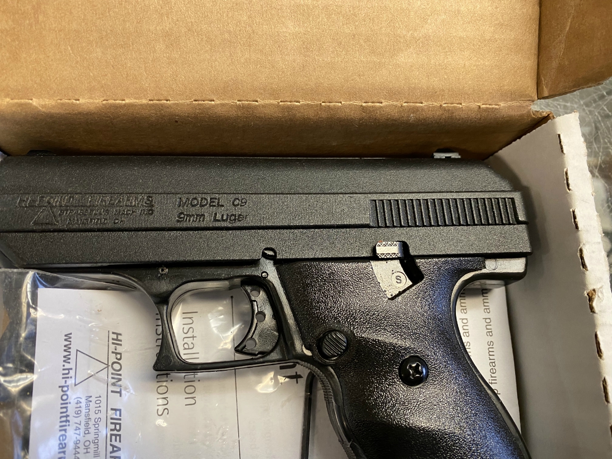 Hi-Point Model C9 Compact 3.50 Inch Barrel 8+1 Black Polymer Grip ...