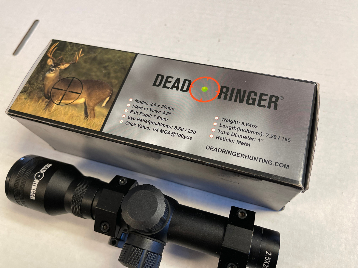Dead Ringer 2.5x20mm Scope Dr4852 Black Tube 1 In Great Condition For ...