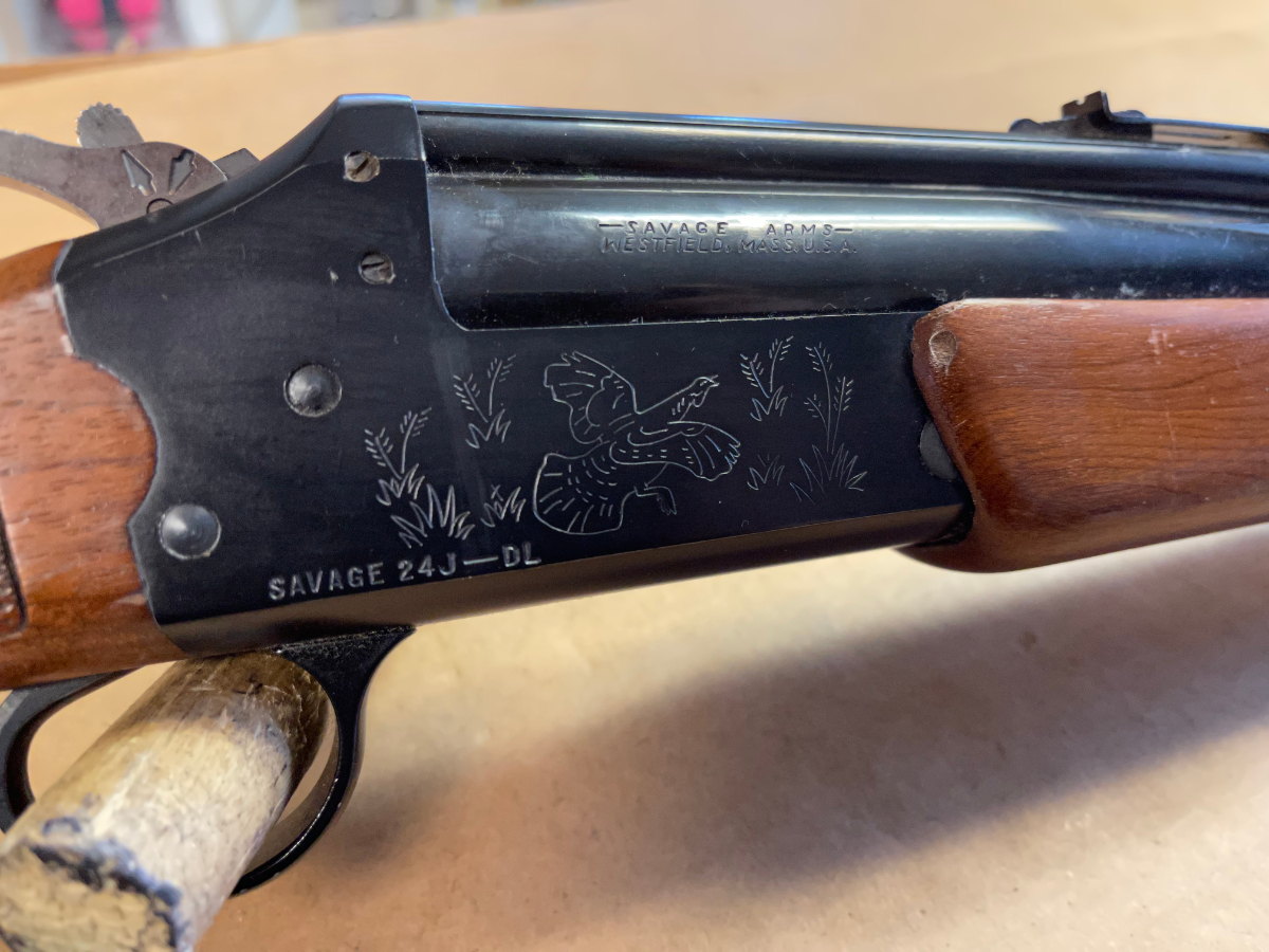 Savage Model 24j-Dl Over Under Rifle/Shotgun Combo 24 Inch Barrels ...