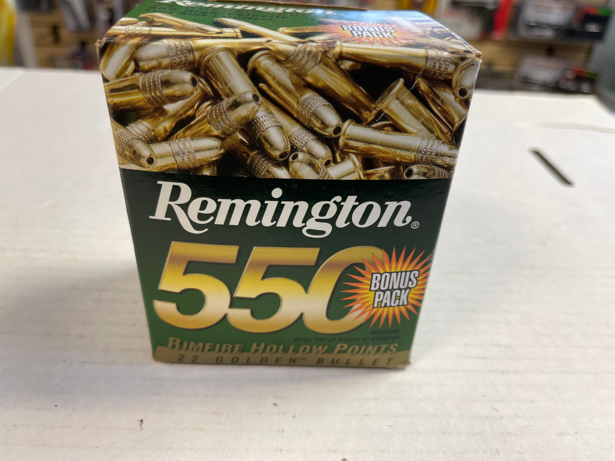 Remington 550 rounds of Golden Bullet high velocity .22 long rifle 36 ...