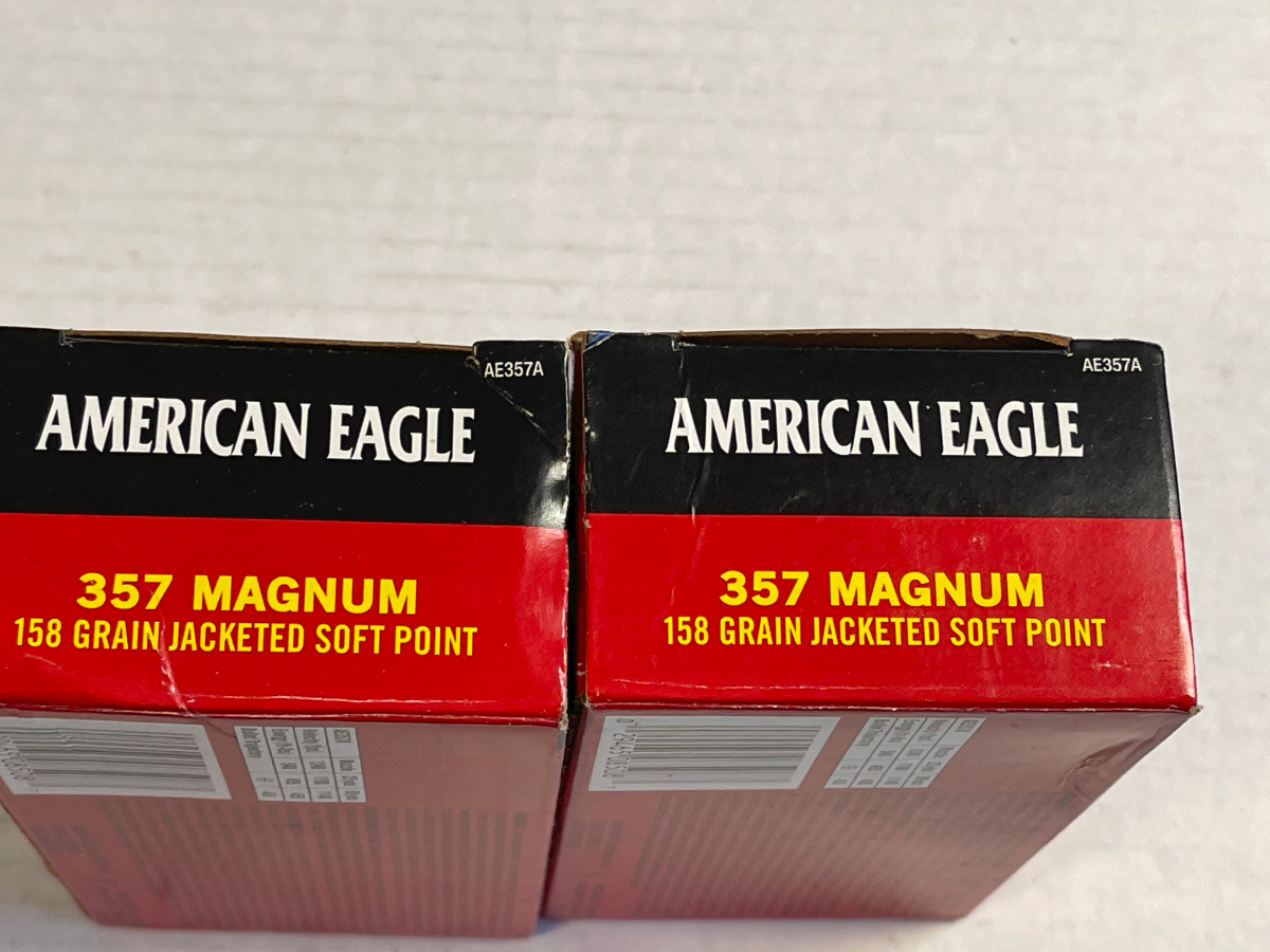 100 Rounds Federal American Eagle 357 Mag 158 Gr Jacketed Soft Point ...