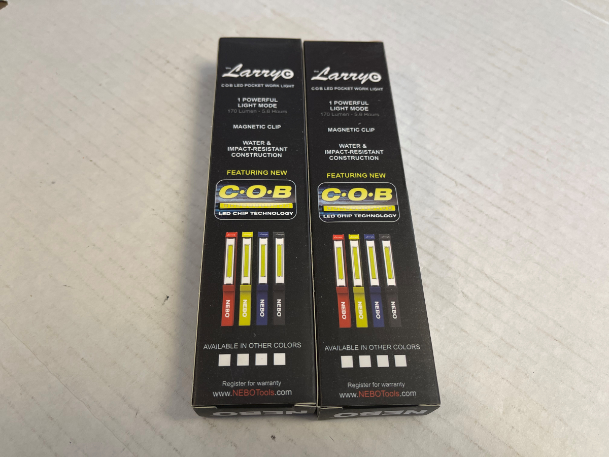 Two Nebo Larryc Cob 170 Lumen Led Work Light New In Boxes For Sale at ...
