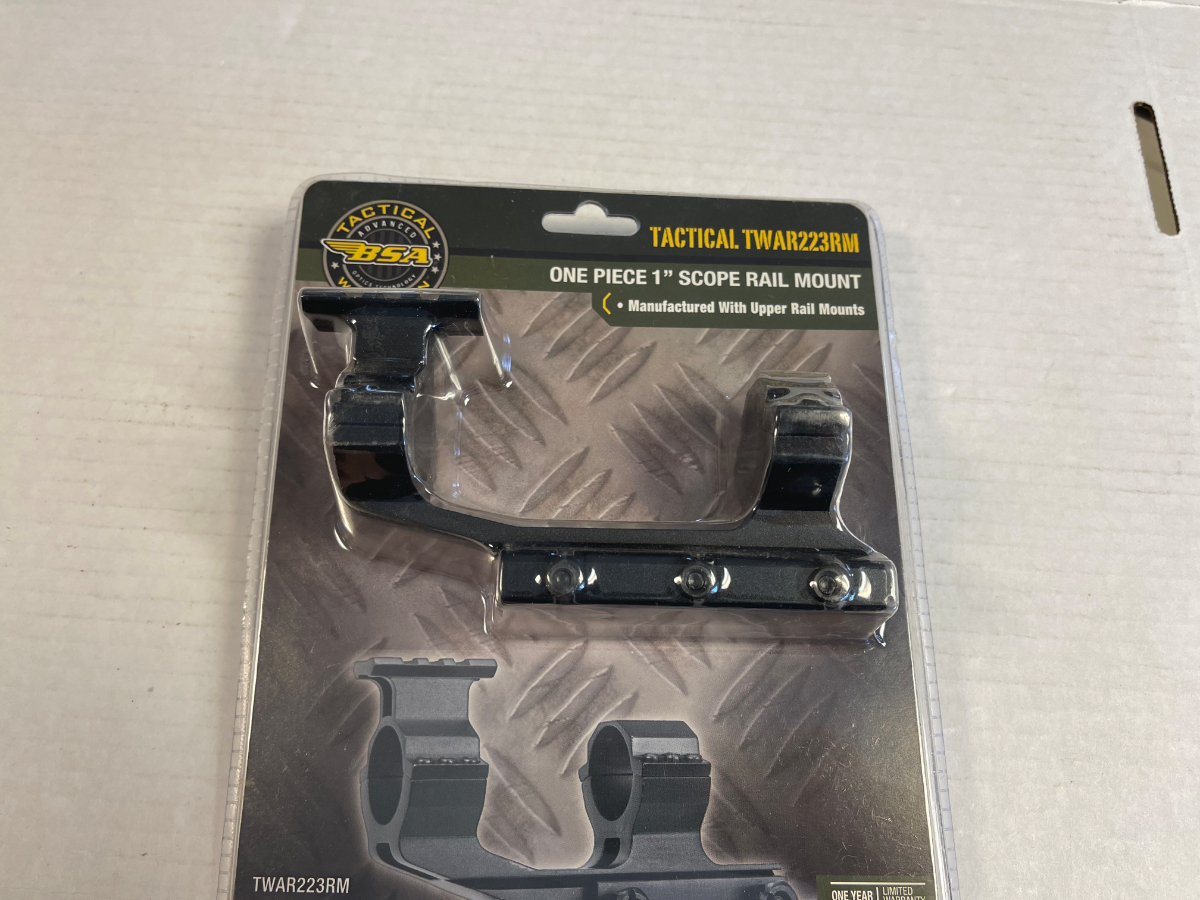 Bsa Tactical Weapon 1 Piece 1 Inch Rail Mount New In Package For Sale ...