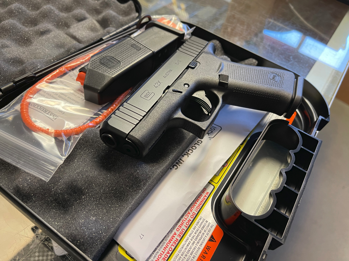 Glock G43x Sub-Compact 3.41 Inch 10+1 Ndlc Steel W/Front Serrations ...