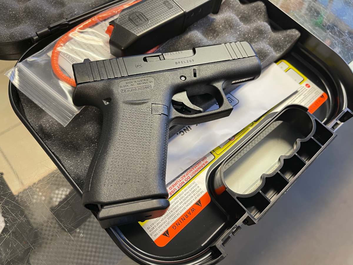 Glock G43x Sub-Compact 3.41 Inch 10+1 Ndlc Steel W/Front Serrations ...