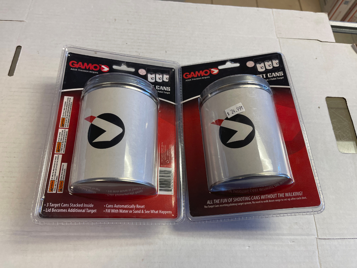 Two Gamo Plinking Target With Cans Target Air Gun Pellet Target 6 Cans ...