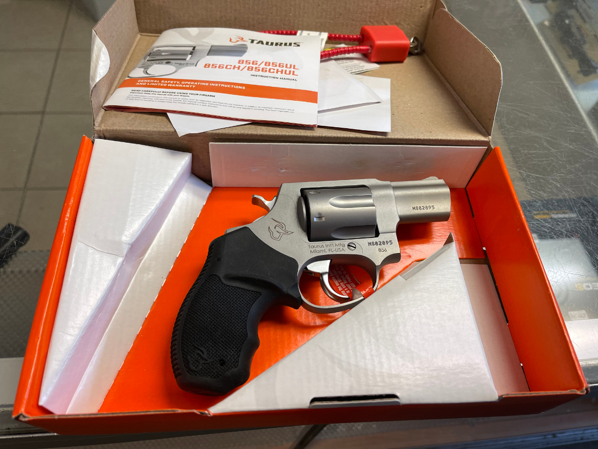 Taurus Model 856 38sp Matte Stainless 2 Inch Barrel 6 Shot Revolver ...