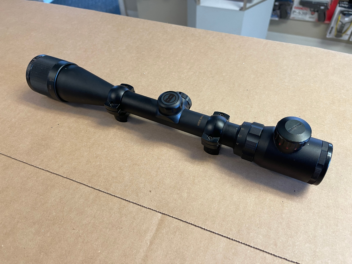 Bushnell Wide Angle 4-12x40 Illuminated Rifle Scope With Rings For Sale ...