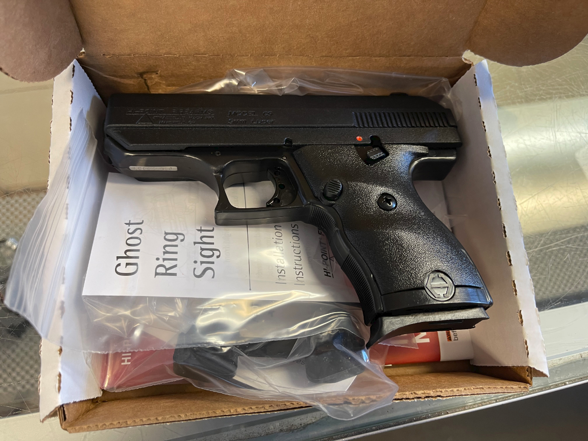 Hi-Point MODEL C9 9mm Luger 3.50 Inch Barrel 8+1 Black Black Steel ...