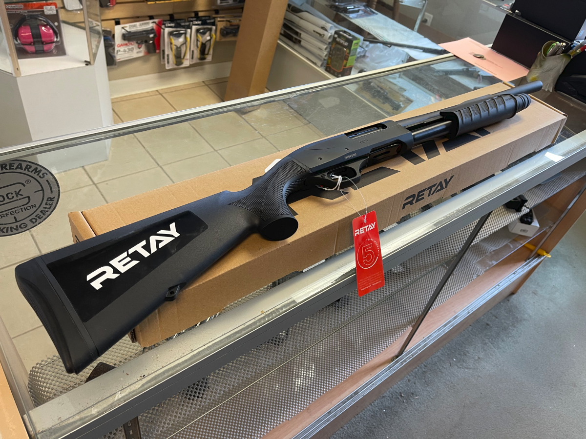 Retay Usa Gpstac-18 12 Gauge 18.5 Inch Barrel 5 Shot Pump Black ...