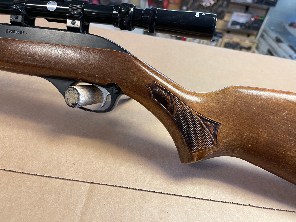 Glenfield Model 60 Semi-Auto Rifle Tube Magazine 22 Inch Barrel Wood ...