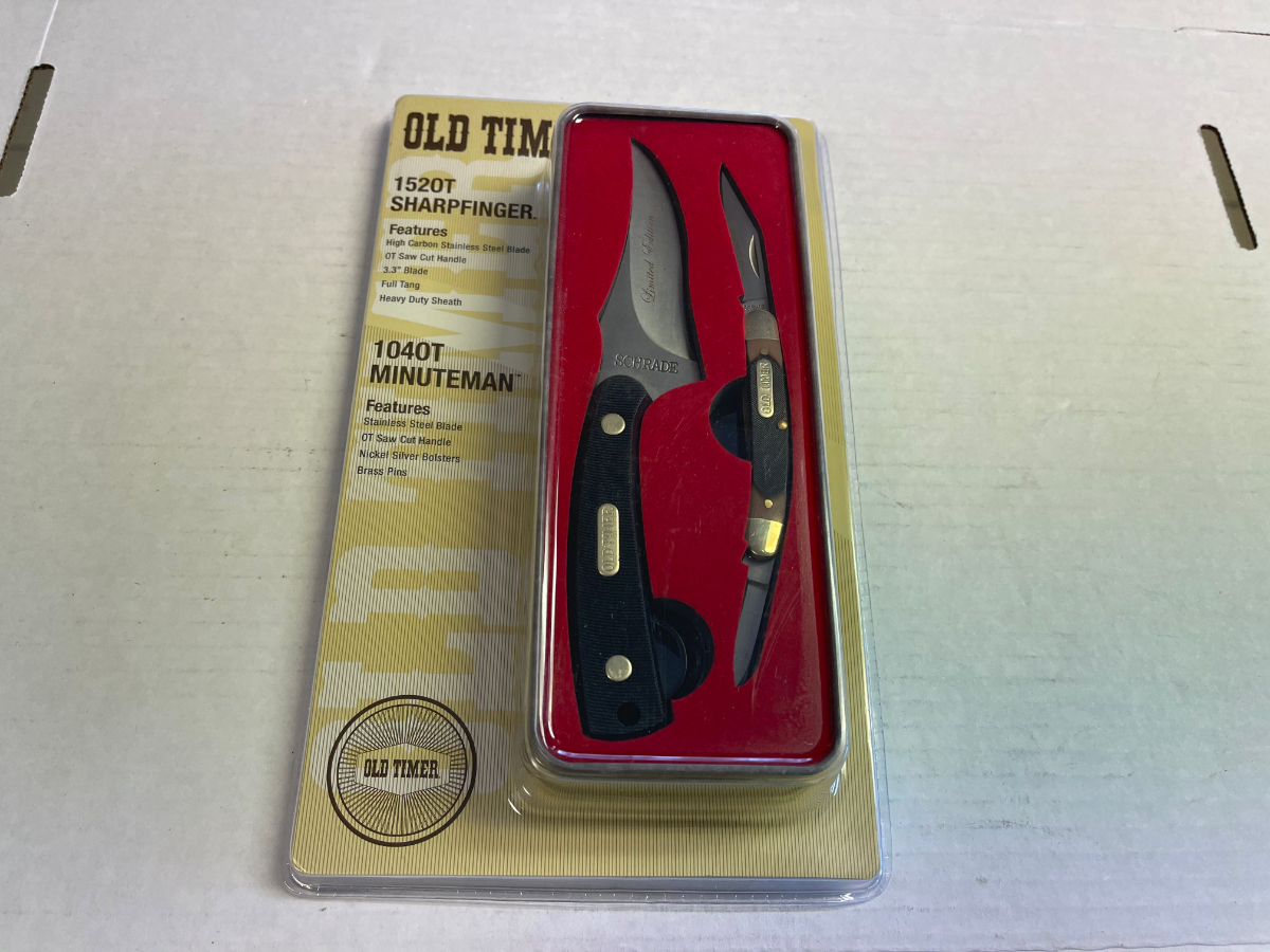 Schrade Old Timer 152ot & 1040t Combo Factory New For Sale at ...