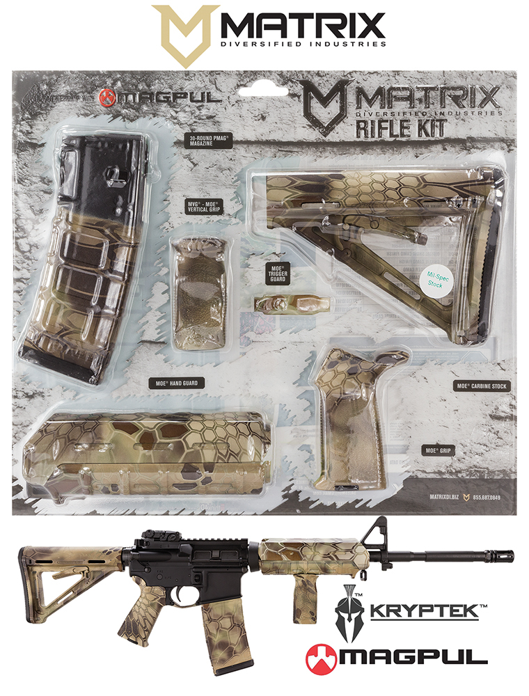 Magpul Matrix Diversified Ind Carbine Accessory Kit Ar-15 Kryptek ...