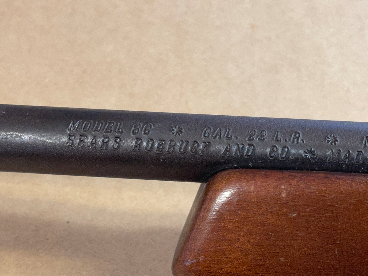 Sears Model 6c Semi-Auto Rifle 20 Inch Barrel Wood Stock Detachable ...