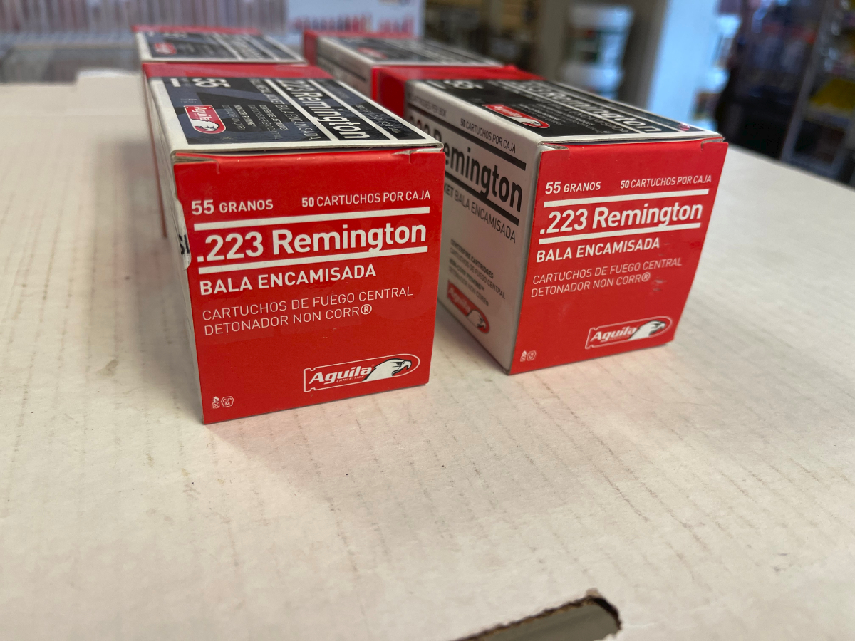 200 Rounds Aguila 223 Rem 55 Gr Full Metal Jacket (Fmj) 4 50 Round Boxes New .223 Rem. For Sale ...