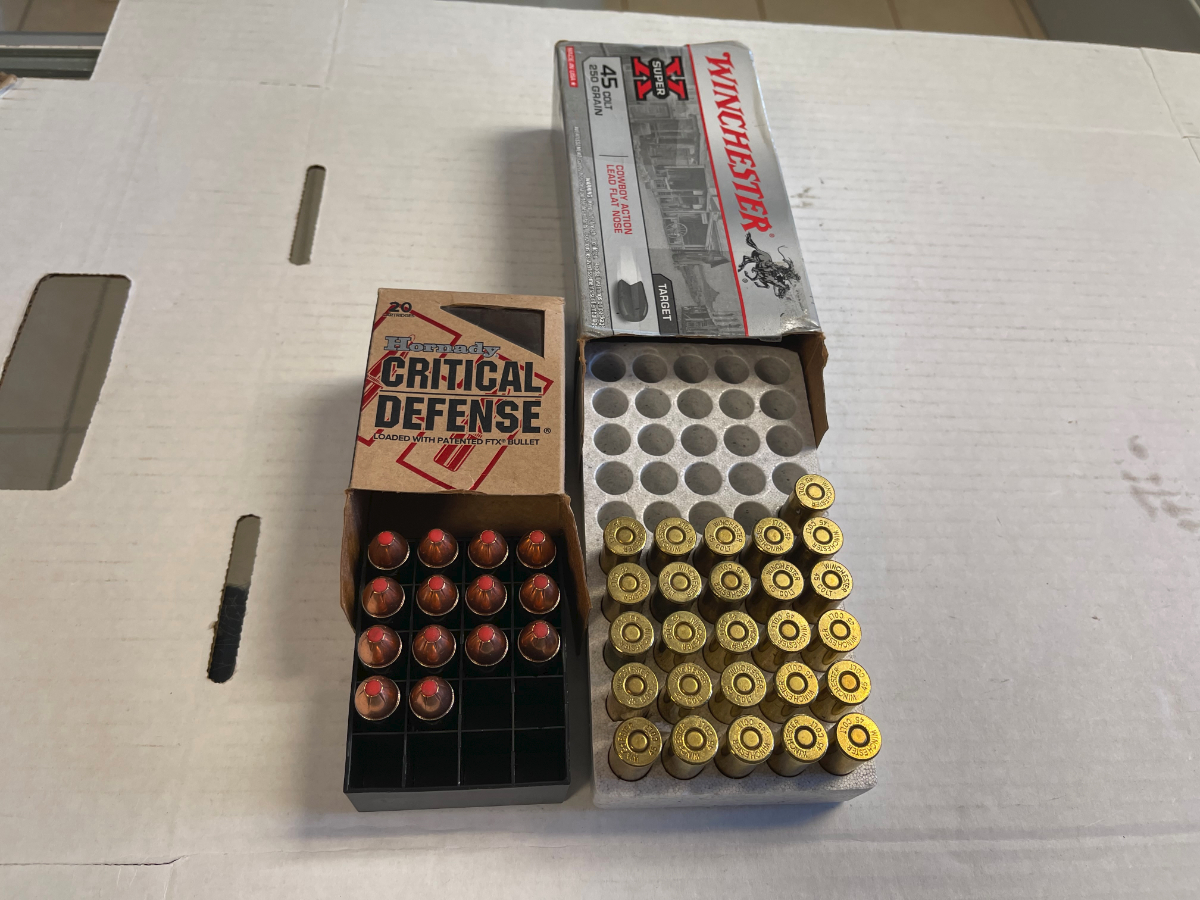 40 Rounds Hornady Critical Defense And Winchester Target 45 Colt Ammo ...