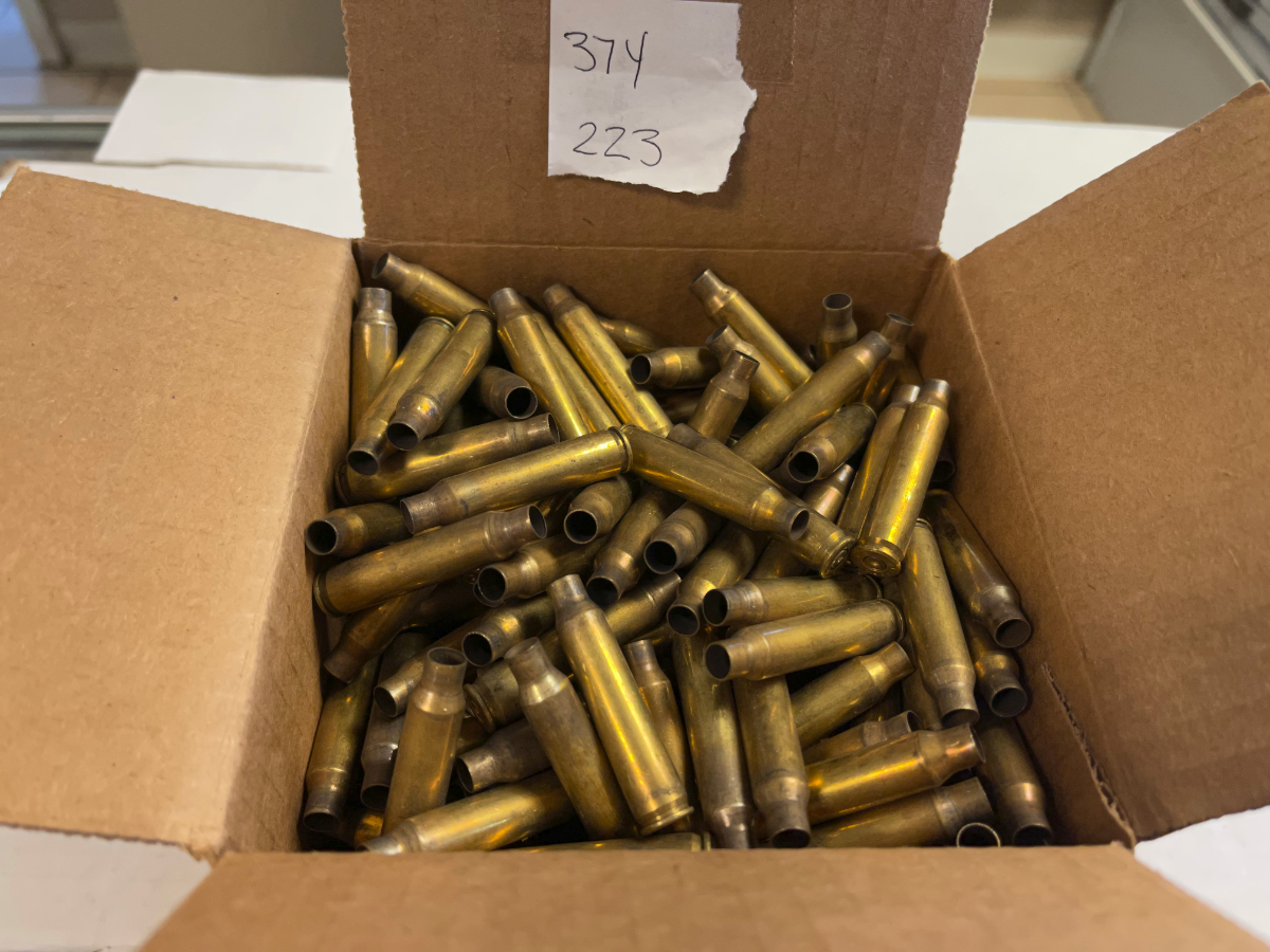 374 Pieces Fired 223 Brass As Is Final Sale .223 Rem. For Sale at ...