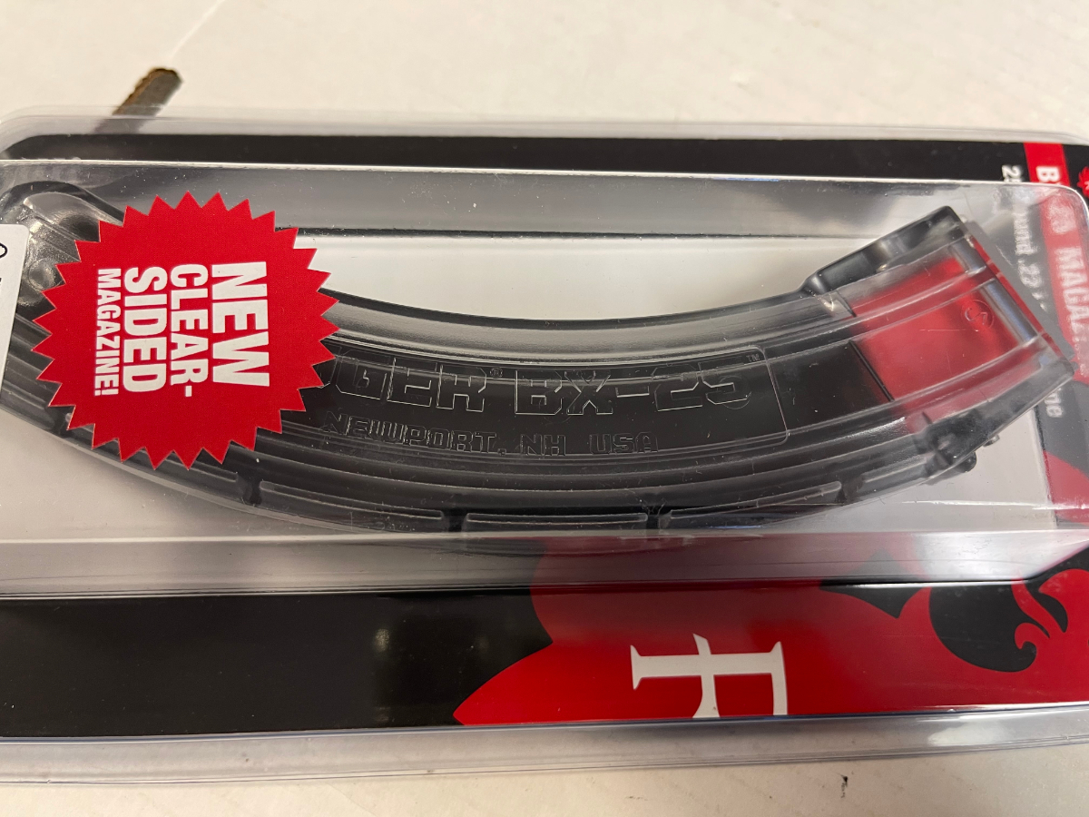 Ruger 90591 Bx-25 22 Lr Ruger 10/22 25rd Clear Detachable New .22 Lr ...