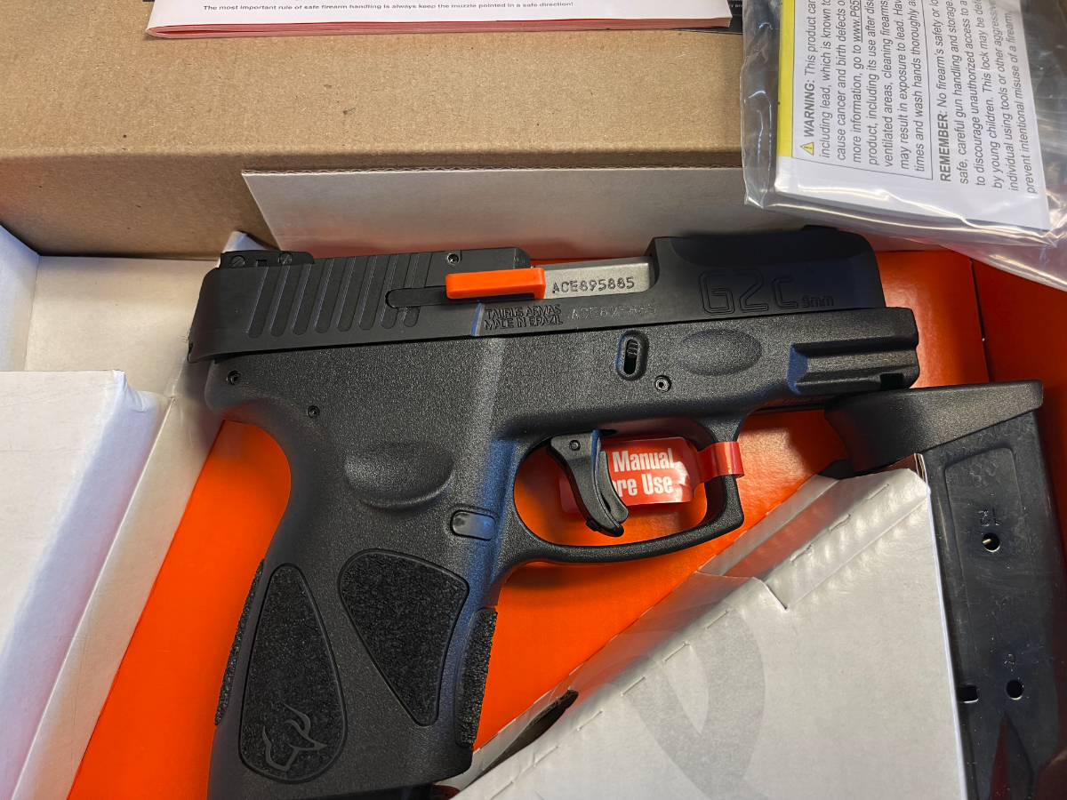 Taurus G2c 3.20 Inch Barrel 12+1 Black Frame W/Rail Matte Black Steel ...