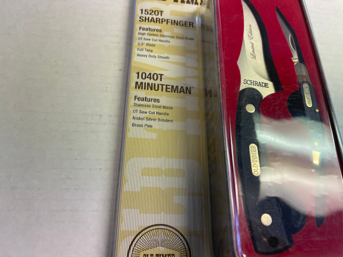 Schrade Old Timer 152ot & 1040t Combo Factory New For Sale at ...