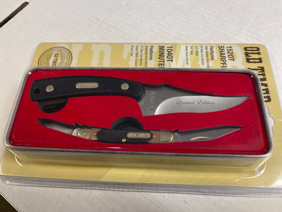 Schrade Old Timer 152ot & 1040t Combo Factory New For Sale at ...