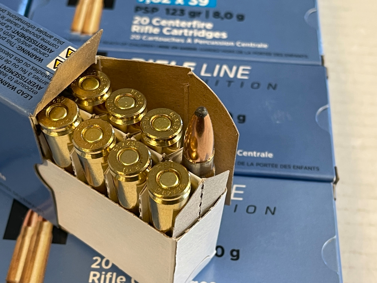 200 Rounds Ppu Pp76239p Metric Rifle 7.62x39mm 123 Gr Pointed Soft ...