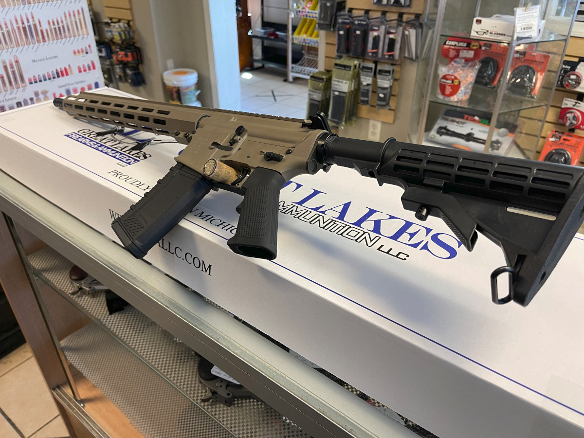 GREAT LAKES FIREARMS MODEL GL15 AR15 RIFLE 16 INCH BARREL 1:8 FLAT DARK ...