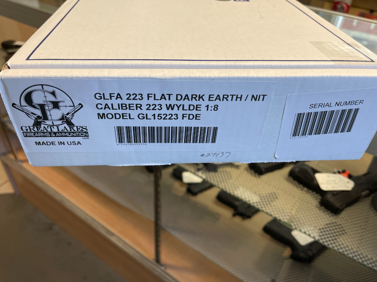 GREAT LAKES FIREARMS MODEL GL15 AR15 RIFLE 16 INCH BARREL 18 FLAT DARK ...