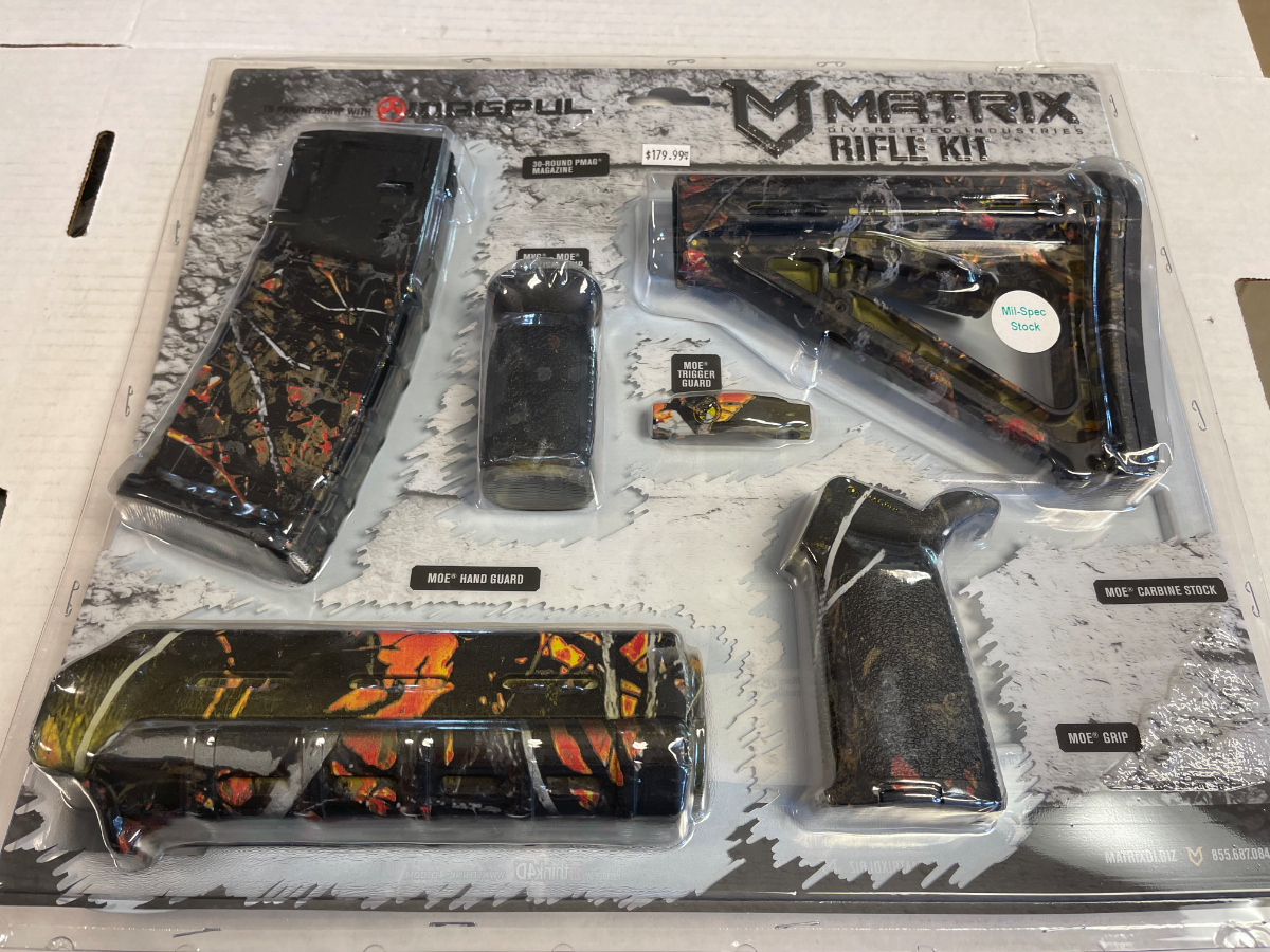 Magpul Matrix Carbine Accessory Kit Ar-15 Wildfire Camo Ambidextrous ...