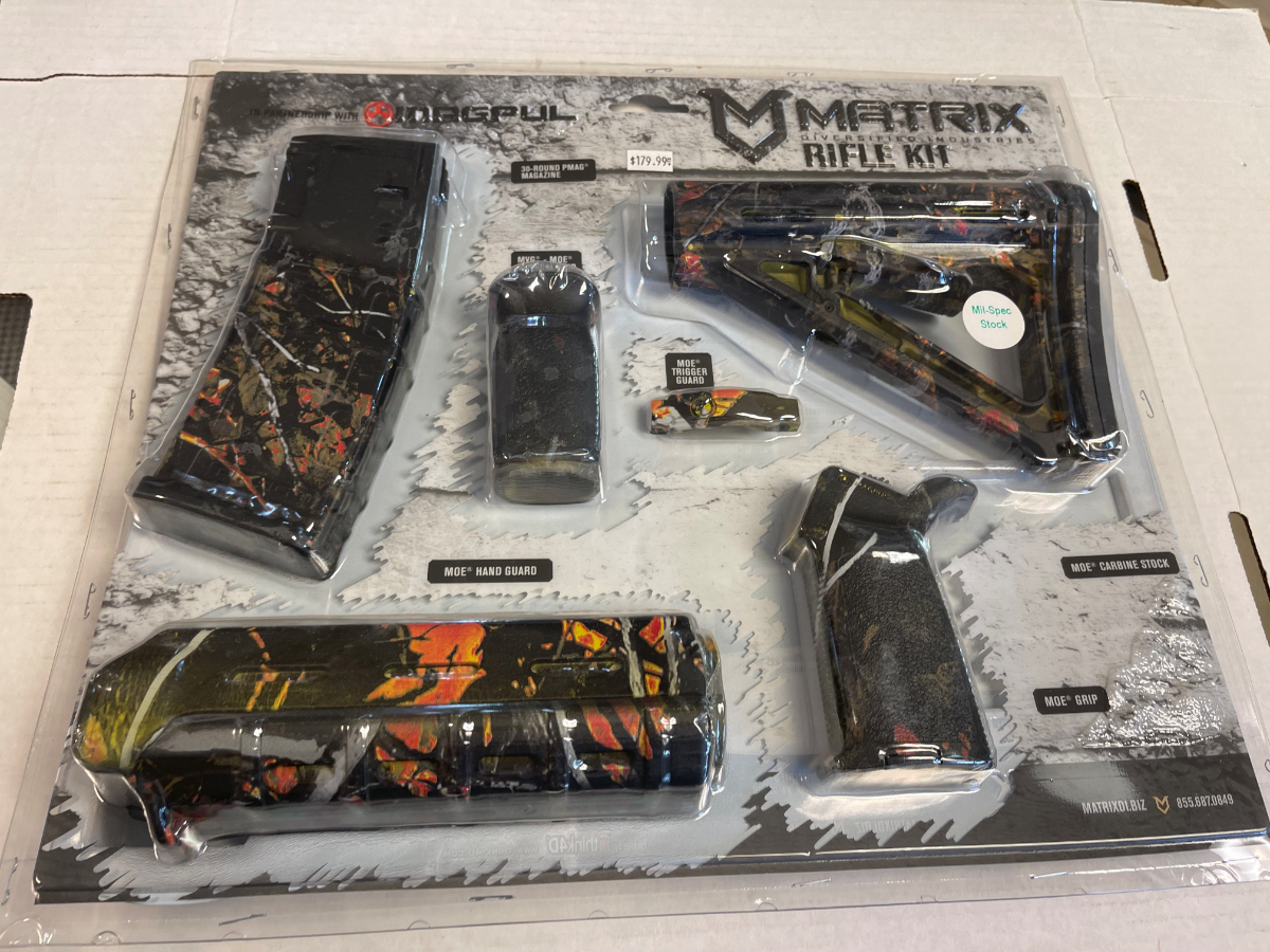 Magpul Matrix Carbine Accessory Kit Ar-15 Wildfire Camo Ambidextrous ...