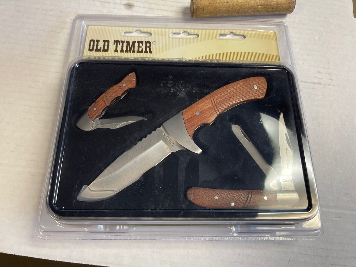 Schrade Old Timer Limited Edition 3 Piece Gift Set Factory New For Sale ...