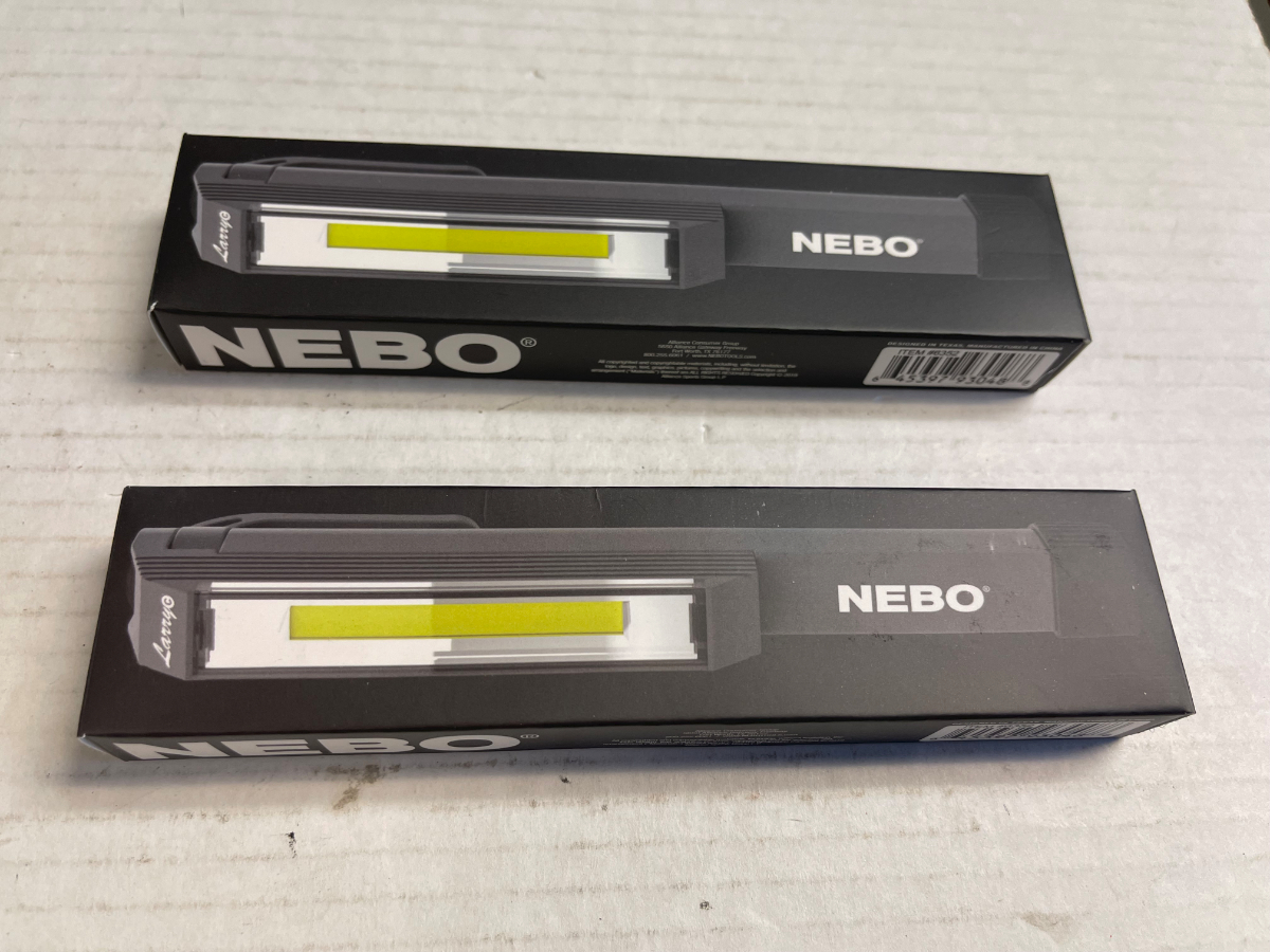 Two Nebo Larryc Cob 170 Lumen Led Work Light New In Boxes As Is Final ...