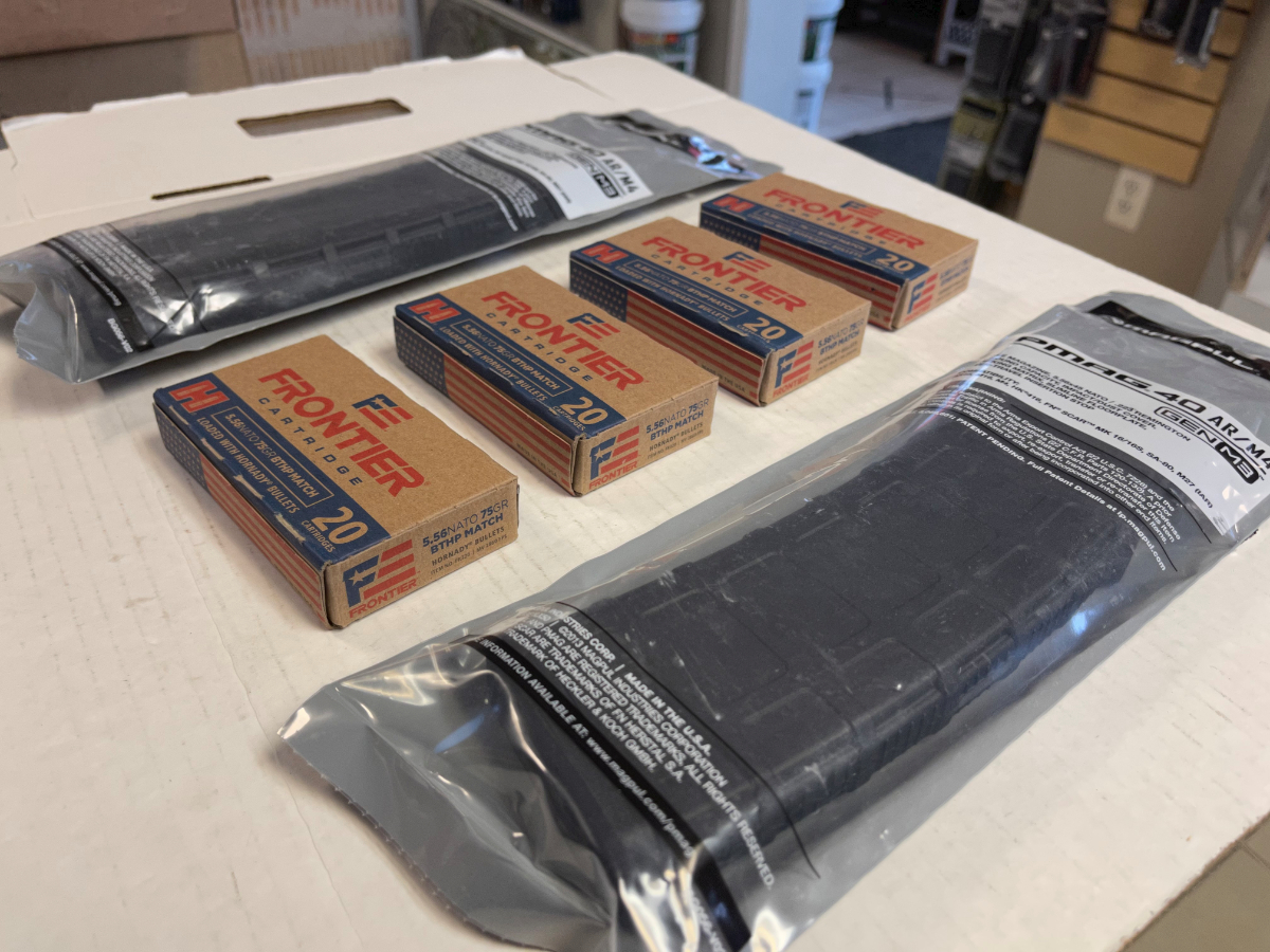 80 Rounds Hornady 5.56 Hollow Points And Two Pmag 40 Round Magazines ...
