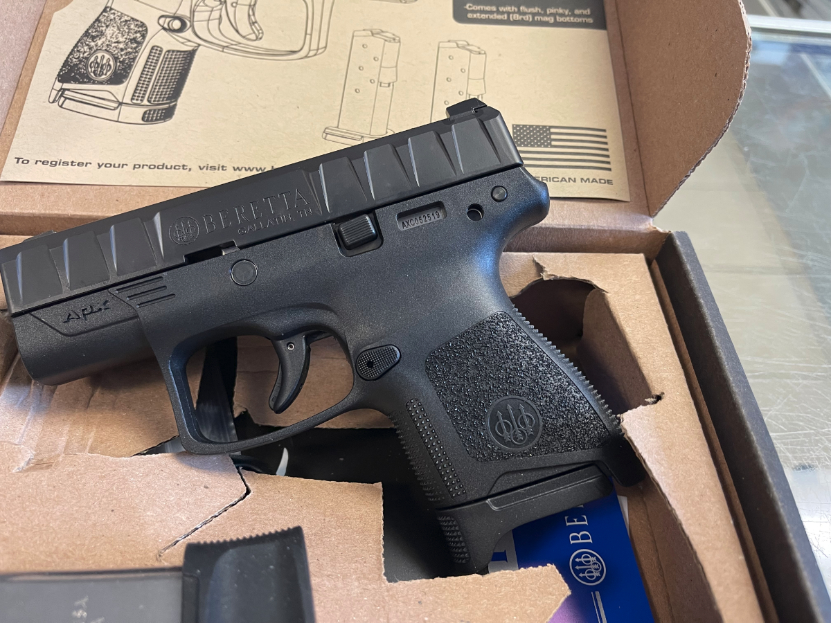 Beretta Usa Apx Carry 3 Inch Barrel 6+1,8+1 Matte Blued Steel Slide ...