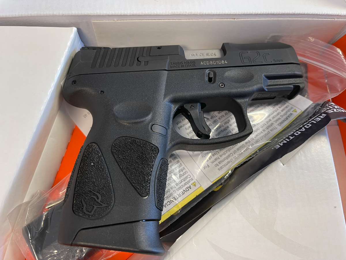 Taurus G2c 3.20 Inch Barrel 12+1 Black Frame W/Rail Matte Black Steel ...