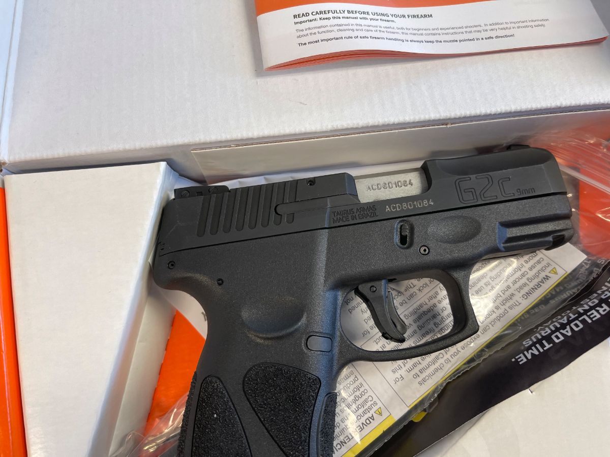 Taurus G2c 3.20 Inch Barrel 12+1 Black Frame W/Rail Matte Black Steel ...