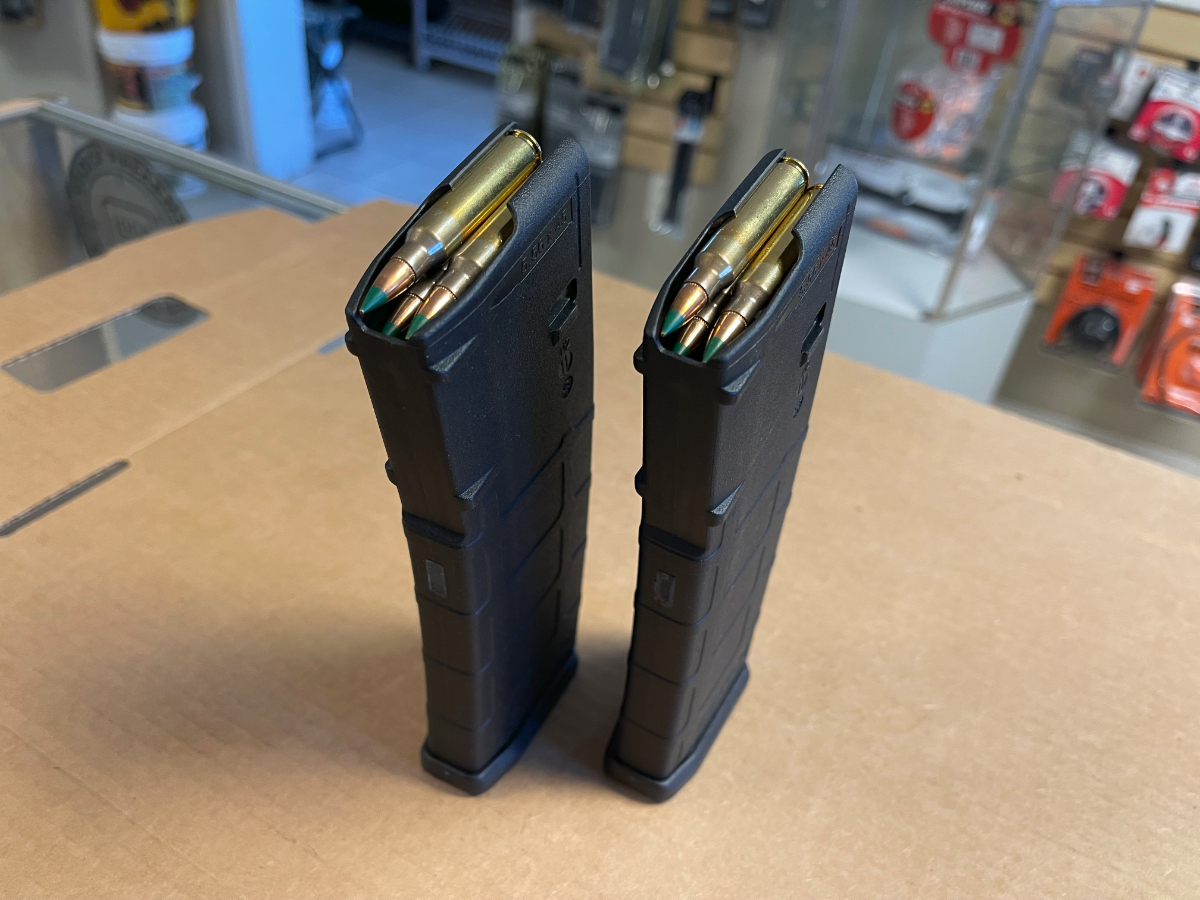 Two 30 Round Fully Loaded Magpul Pmags 60 Rounds 5.56 Green Tip Ammo ...