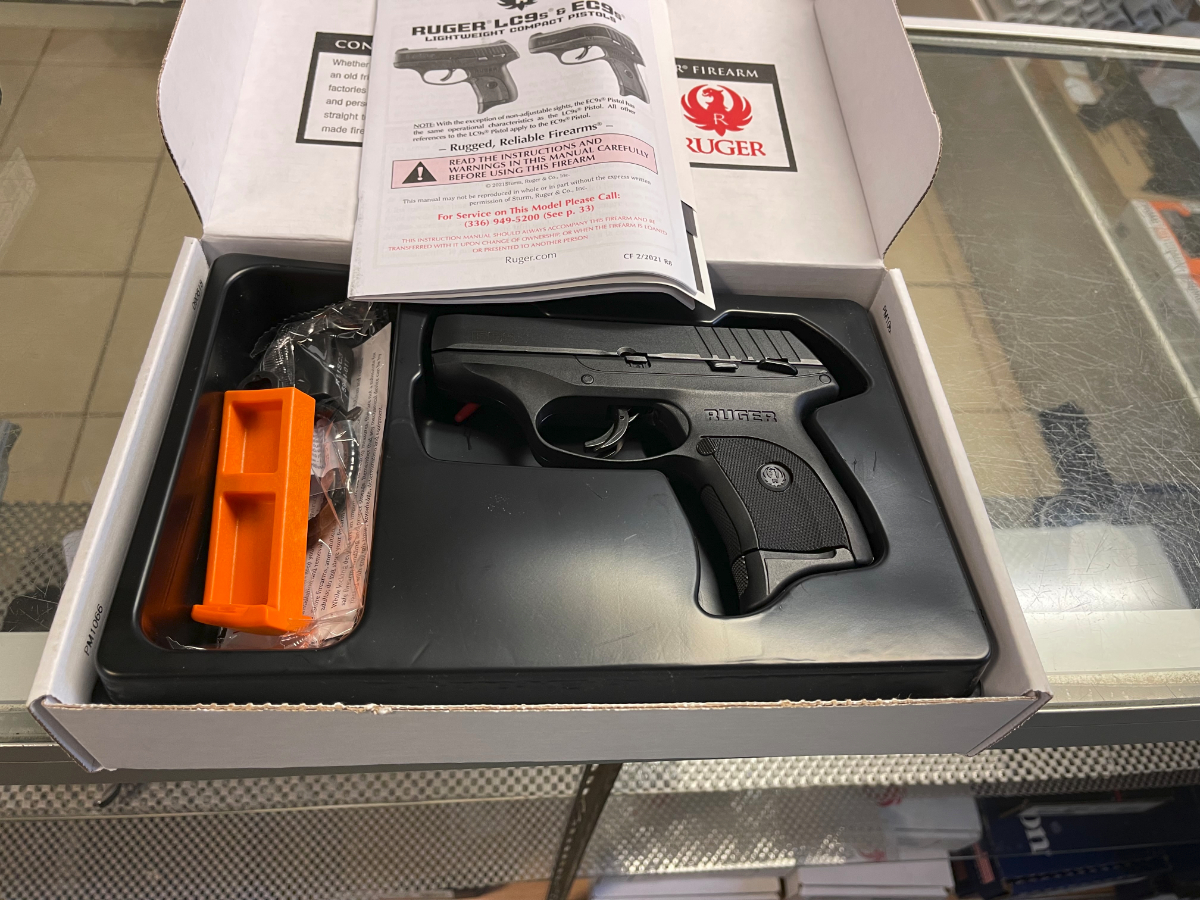 Ruger Ec9s 3.12 Inch Barrel 7+1 Black Oxide Black Oxide Steel Slide ...